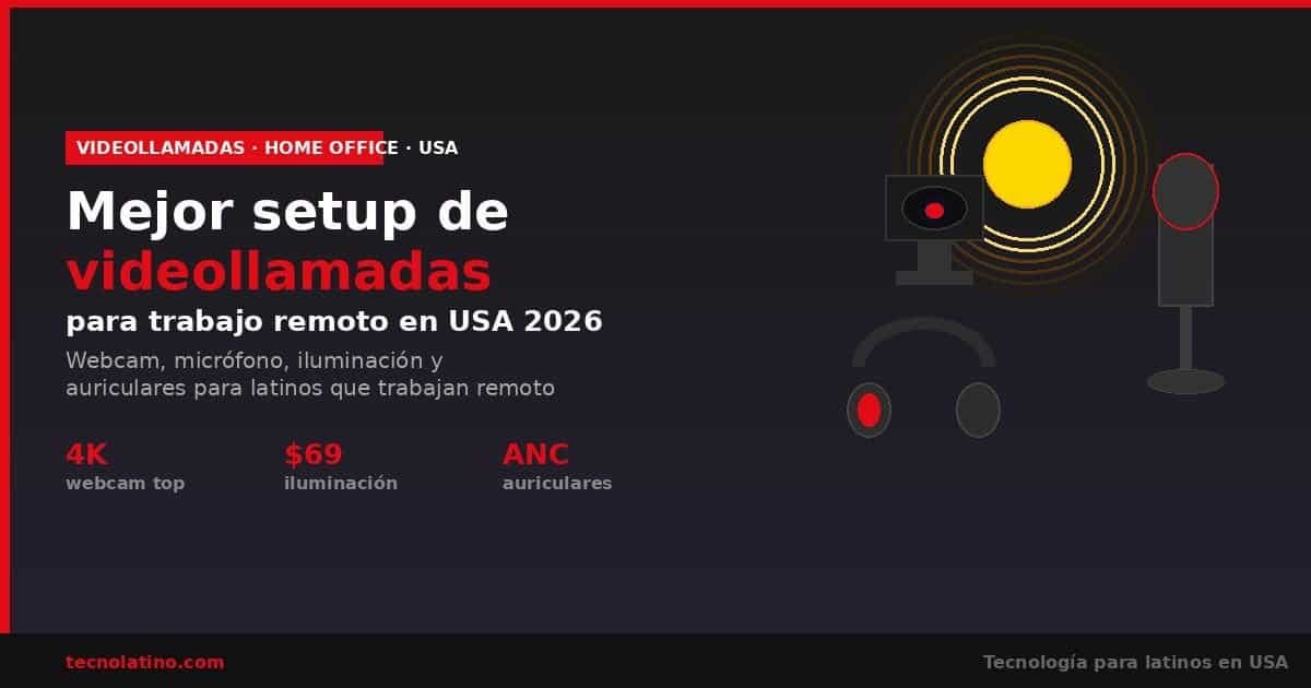 Mejor setup para videollamadas profesionales (guía 2026) - TecnoLatino